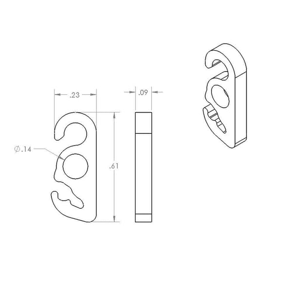 LoopAlien® Titanium Guyline Kit | Ultralight Line Tensioning Hardware ...