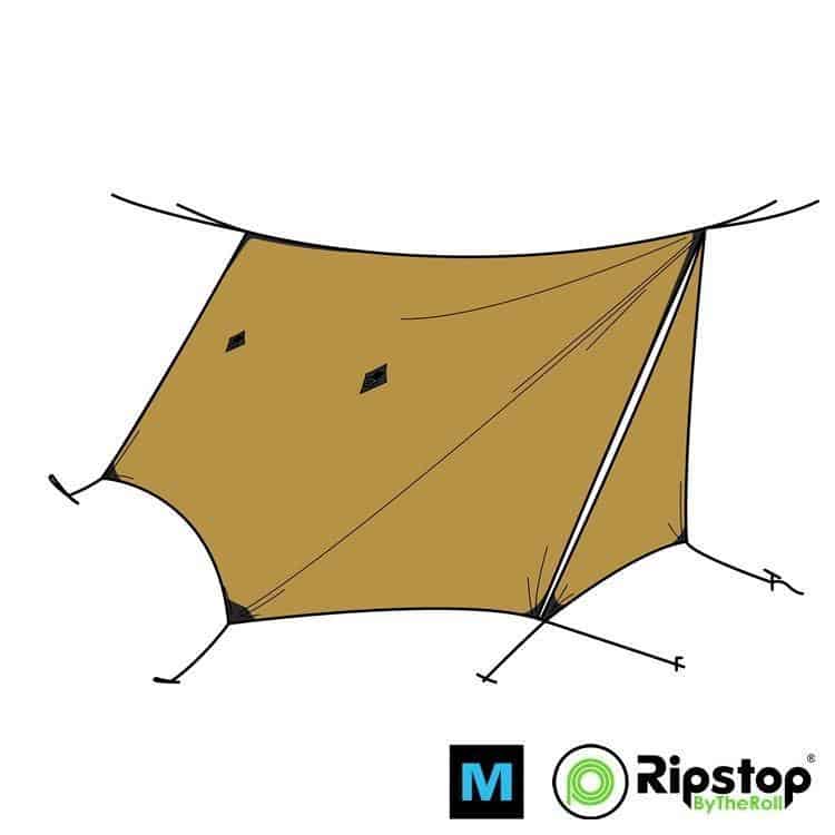 Laser Cut Tarp/Shelter DIY Kits - Ripstop by the Roll
