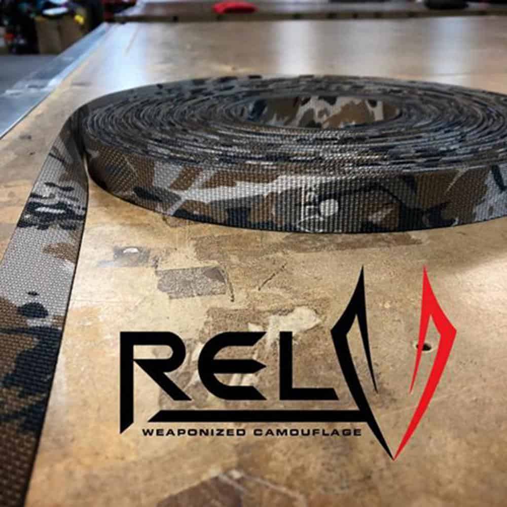 1" Polyester Webbing 1500 lb - RELV® Camo - Ripstop by the Roll
